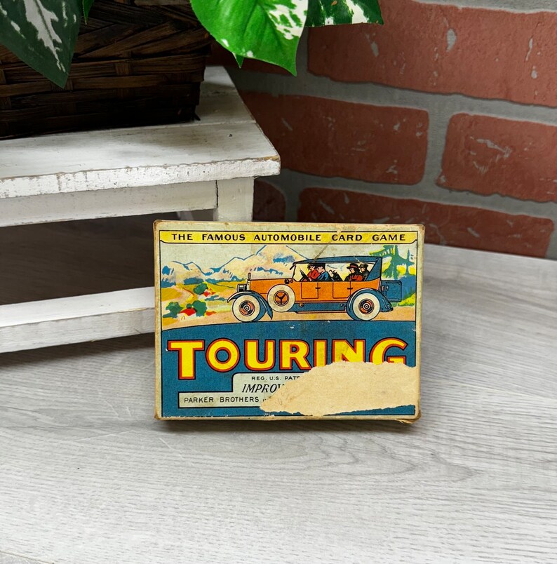 Vintage 1926 Touring Card Game - Etsy