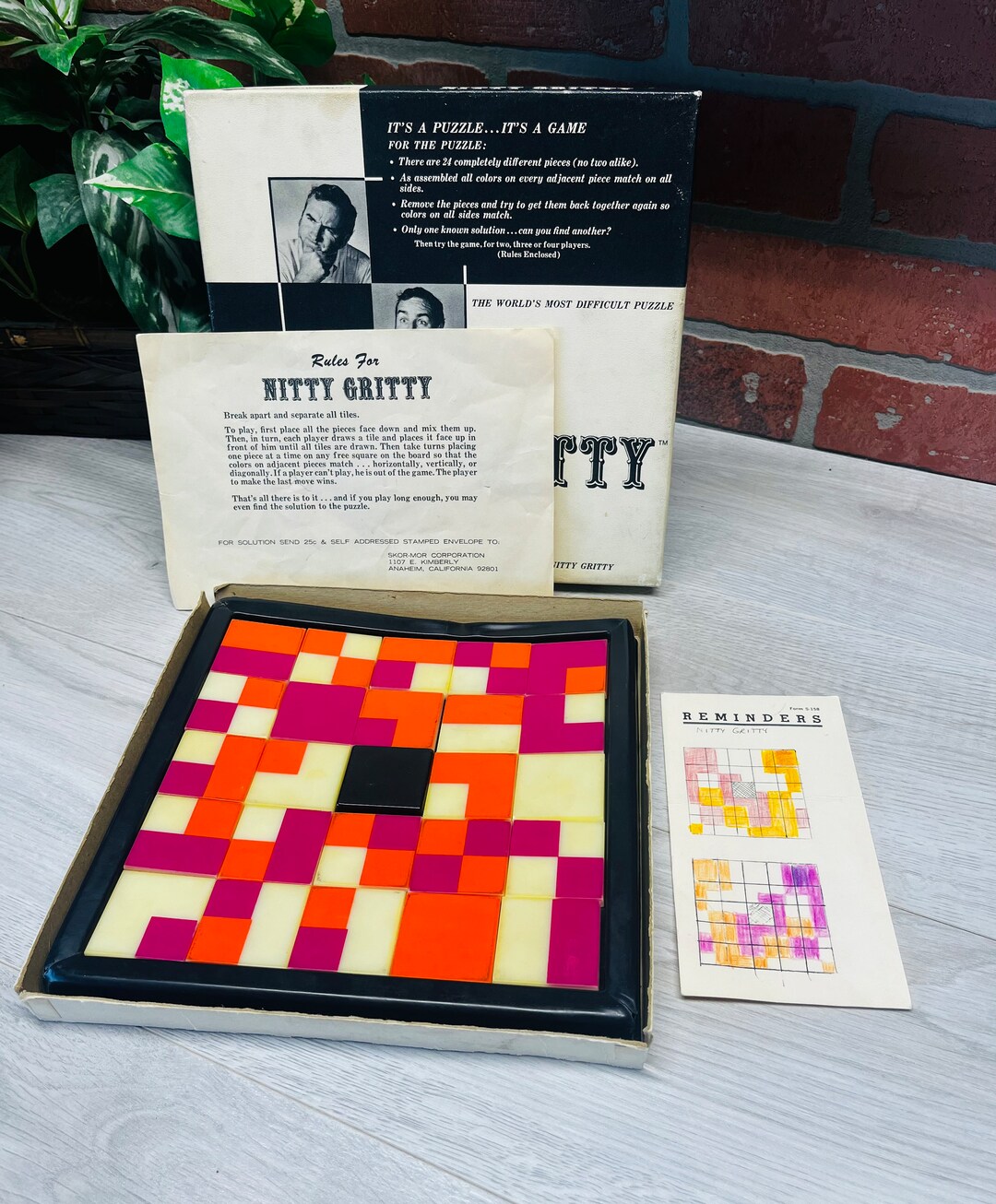 Vintage 1970 Nitty Gritty Puzzle Board Game - Etsy