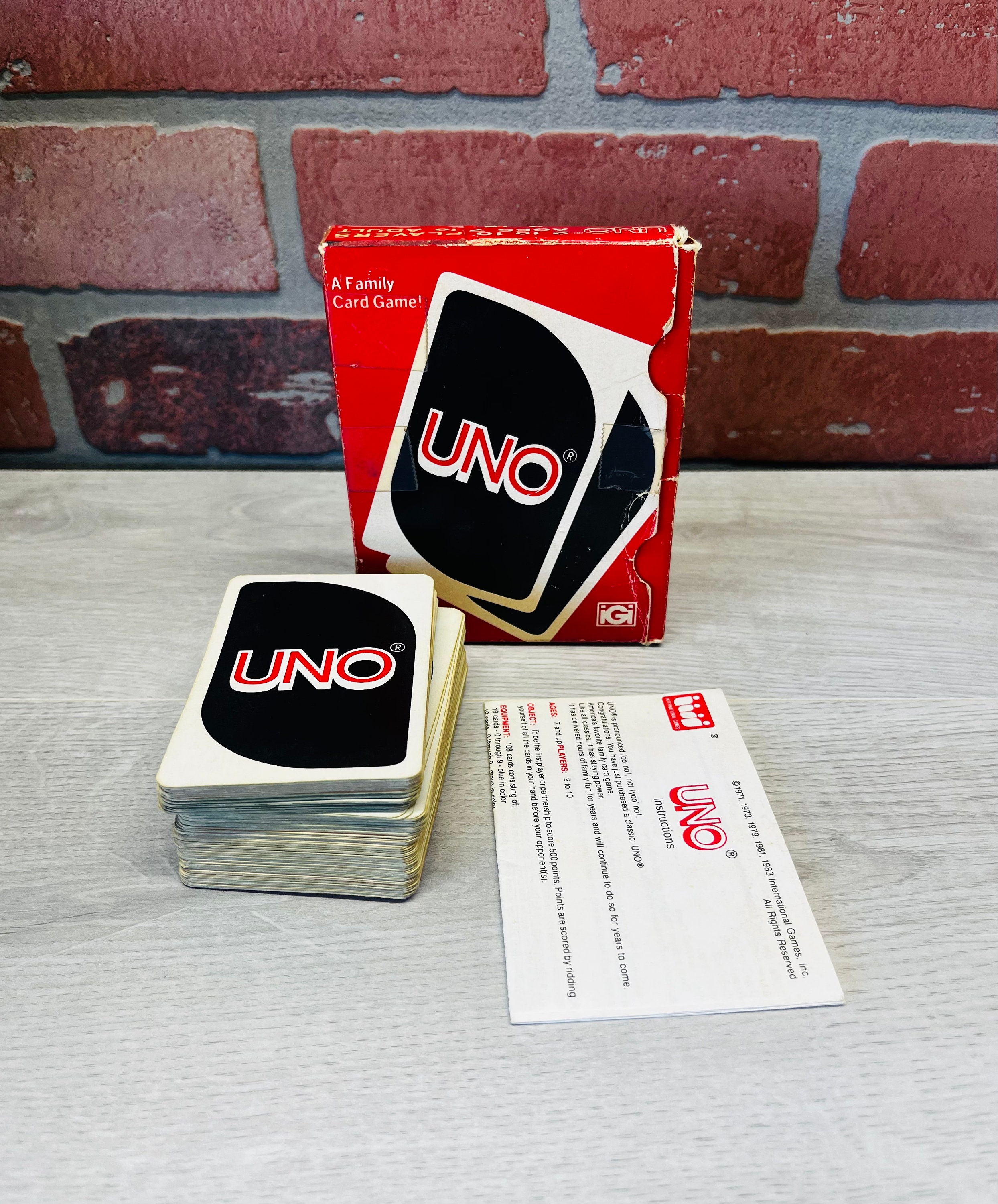 Vintage 1980s Uno Brand Card Game Bundle 3 Set - Etsy