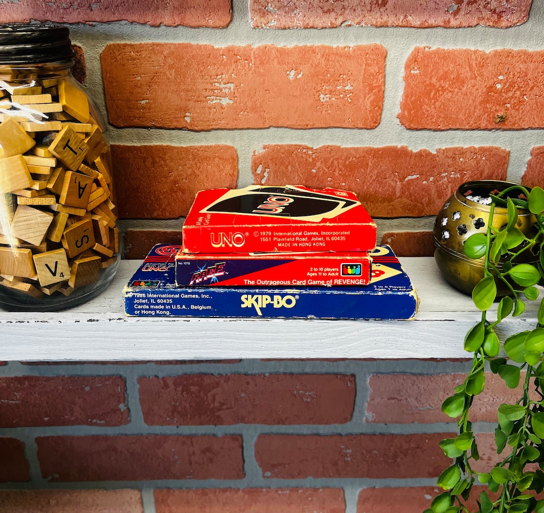 Vintage 1980s Uno Brand Card Game Bundle 3 Set - Etsy