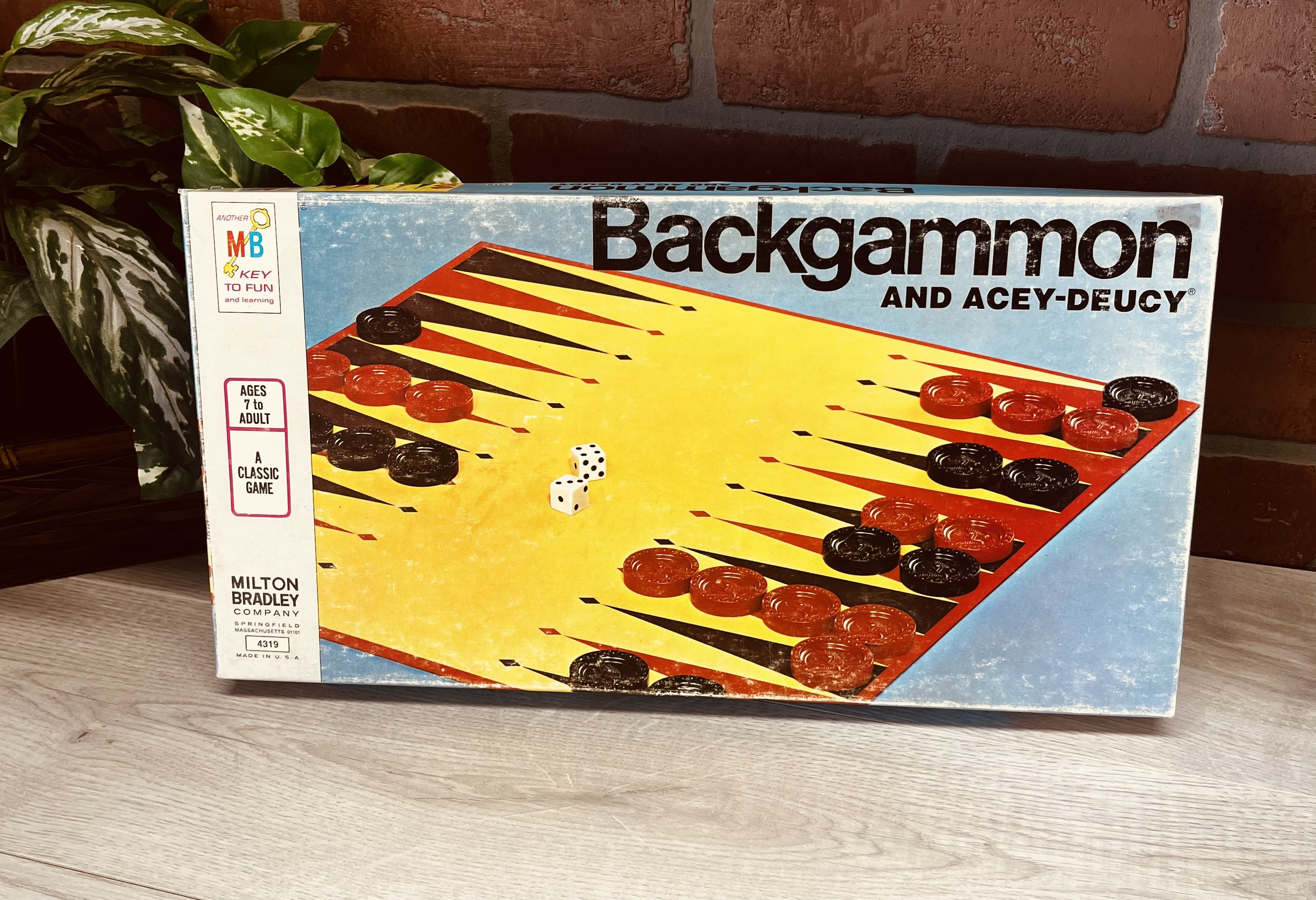 Vintage 1973 Backgammon & Acey-ducey Game by Milton Bradley - Etsy