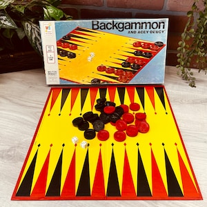 Vintage 1973 Backgammon & Acey-ducey Game by Milton Bradley - Etsy