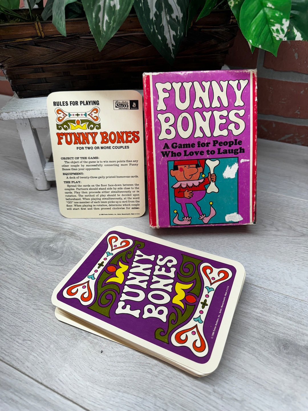 Vintage 1968 Funny Bones Card Game - Etsy