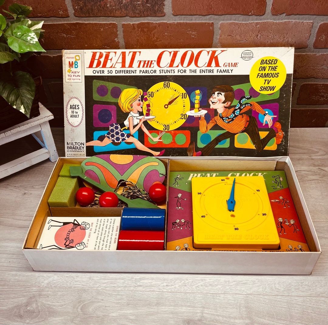 Vintage 1969 Beat the Clock Board Game - Etsy