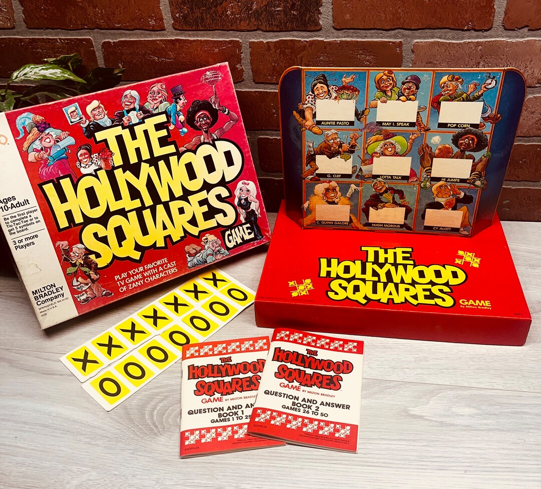 Vintage 1980 Hollywood Squares Board Game - Etsy