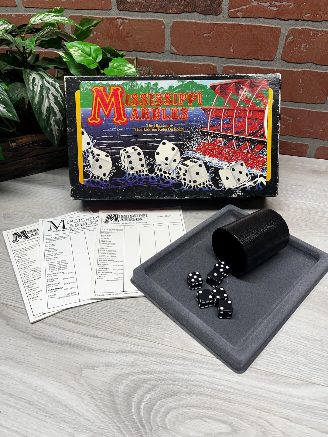 Vintage 1988 Mississippi Marbles Dice Game - Etsy