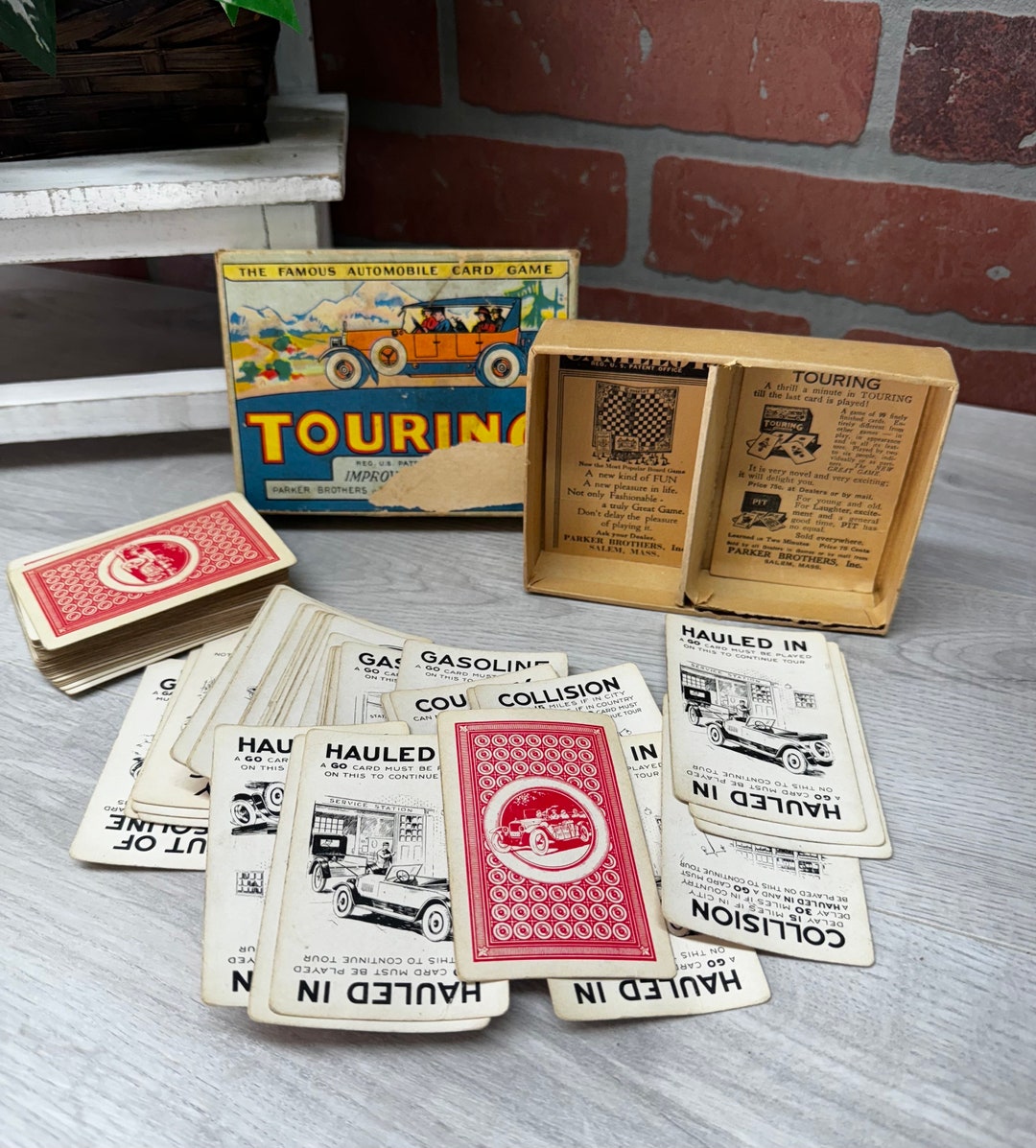Vintage 1926 Touring Card Game - Etsy