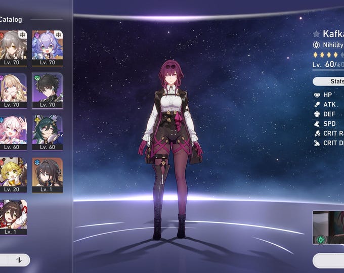 Honkai Star Rail Account | EU | TL62 Kafka + LC, Silver Wolf + LC, Ruan ...