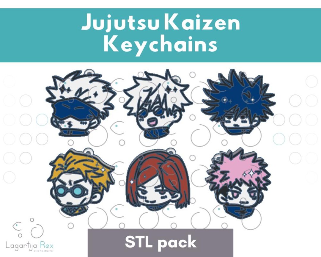 Jujutsu Kaizen Keychain STL Pack - Etsy