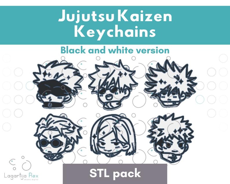 Jujutsu Kaizen Keychain STL Pack - Etsy