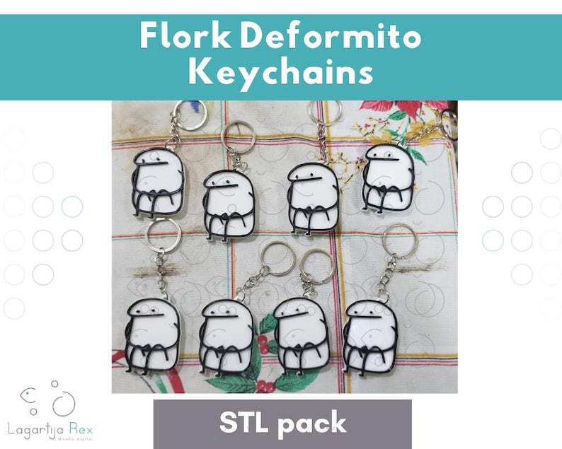 18 Flork Deformito Keychains Pack - Etsy