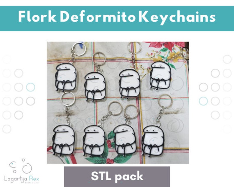 18 Flork Deformito Keychains Pack - Etsy