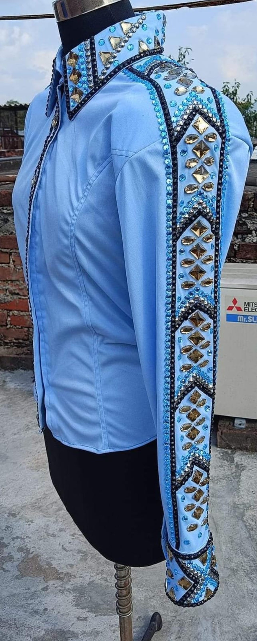 Western Showmanship Shirt Western Show Outfits Horse Riding - Etsy