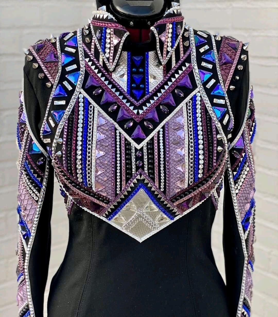 Western Showmanship Jacket With Back Zipper , Horsemanship , Western ...