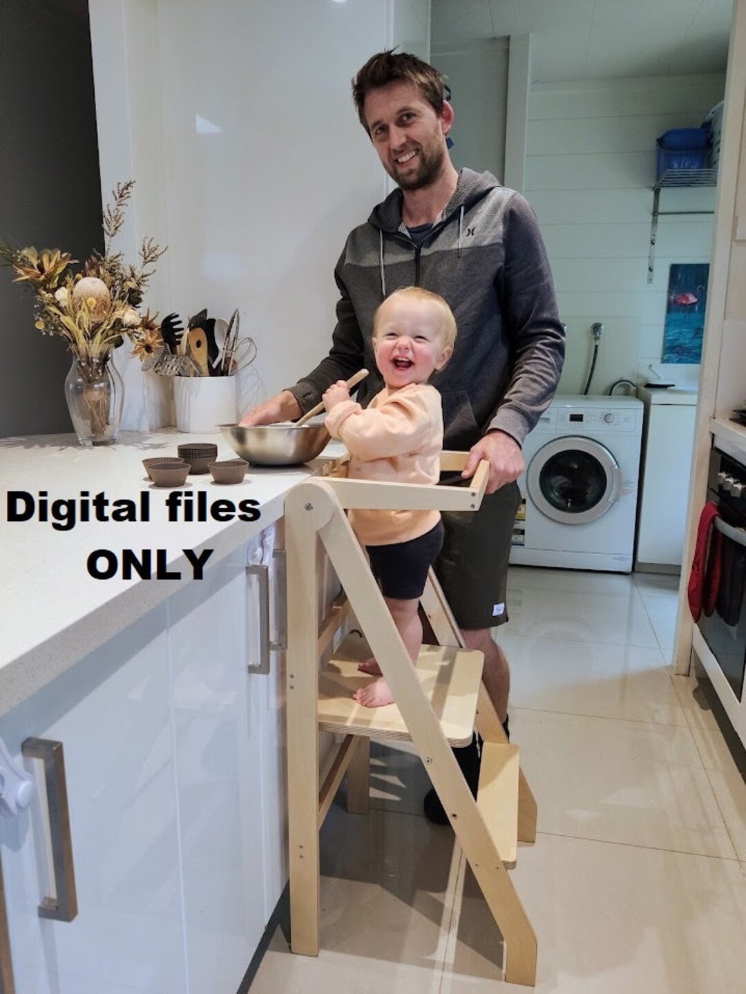 CNC Plans Learning Tower Foldable Adjustable Instructions - Etsy