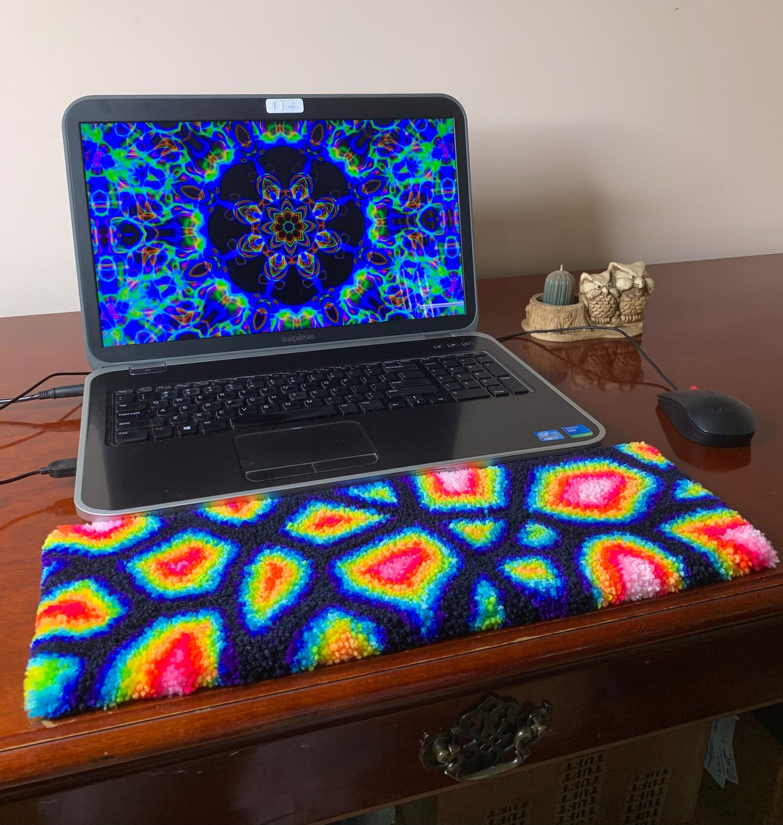Keyboard Rug Fluffy Keyboard Rug Rainbow Keyboard Pad Rainbow Rug ...