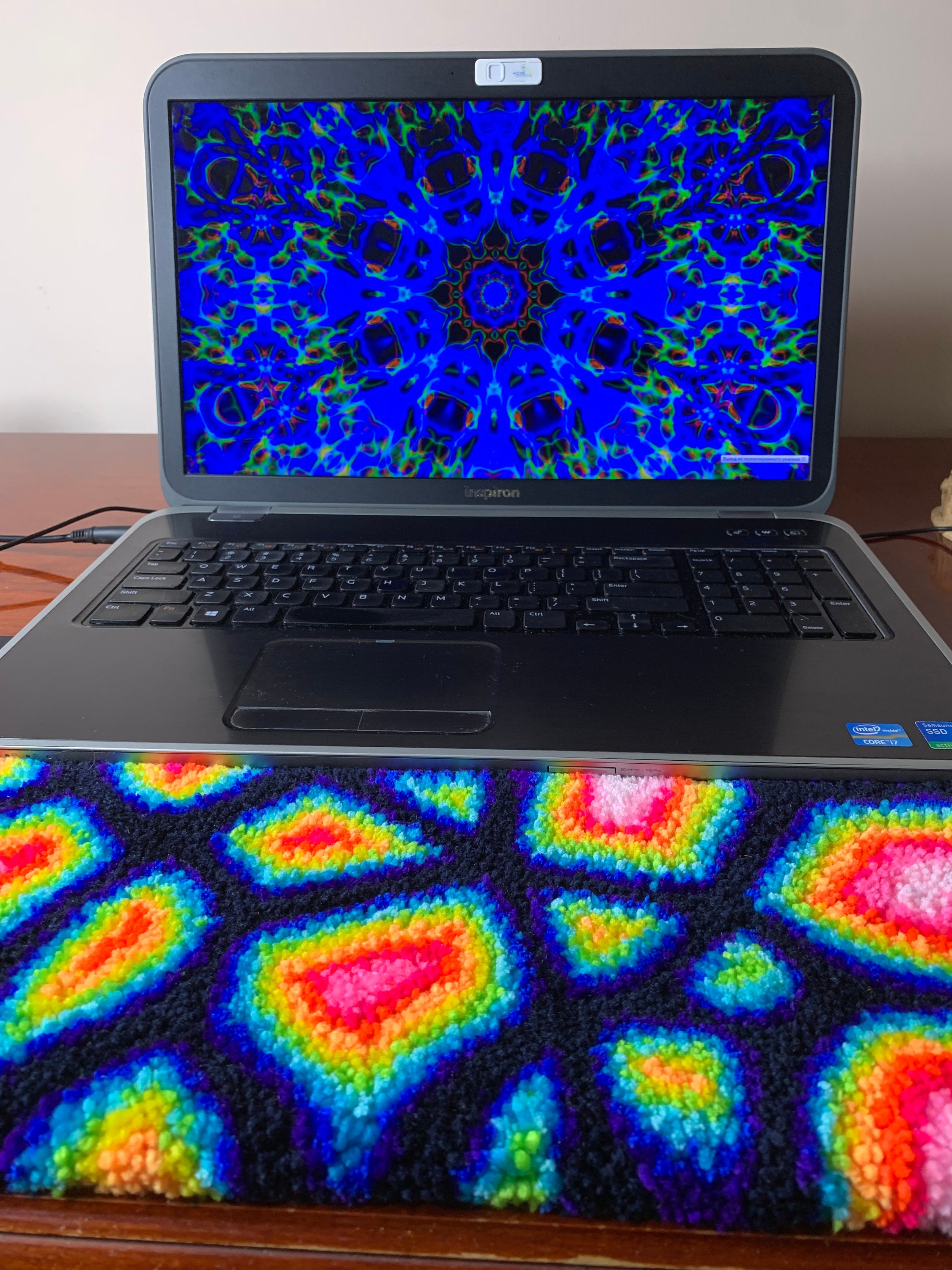 Keyboard Rug Fluffy Keyboard Rug Rainbow Keyboard Pad Rainbow Rug ...