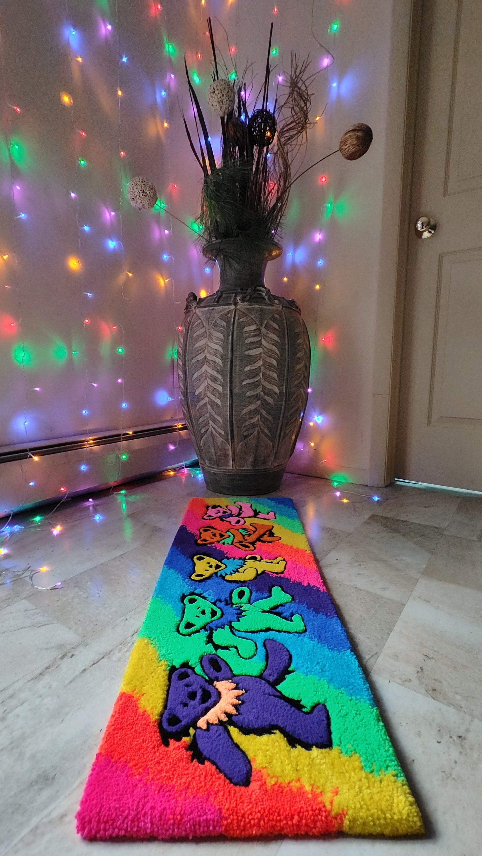 Grateful Dead Carpet, Grateful Dead Style, Rainbow Bears, Studio Carpet ...