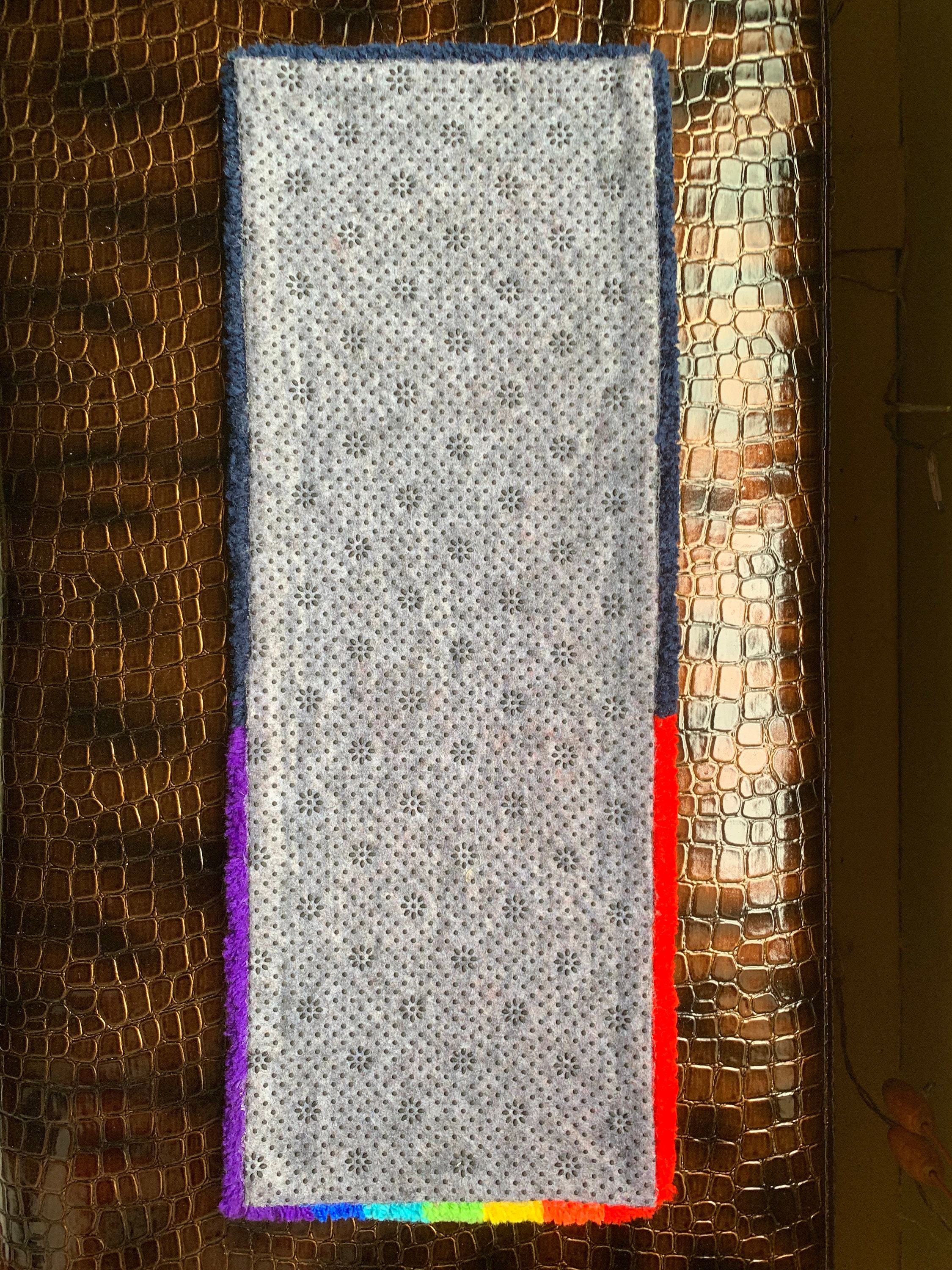 Tufted Keyboard Rug: Rainbow All-seeing Eye, Acrylic Desk Pad - Etsy