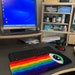 Fluffy Keyboard Rug Eye Rug Rainbow Keyboard Pad Rainbow Rug - Etsy