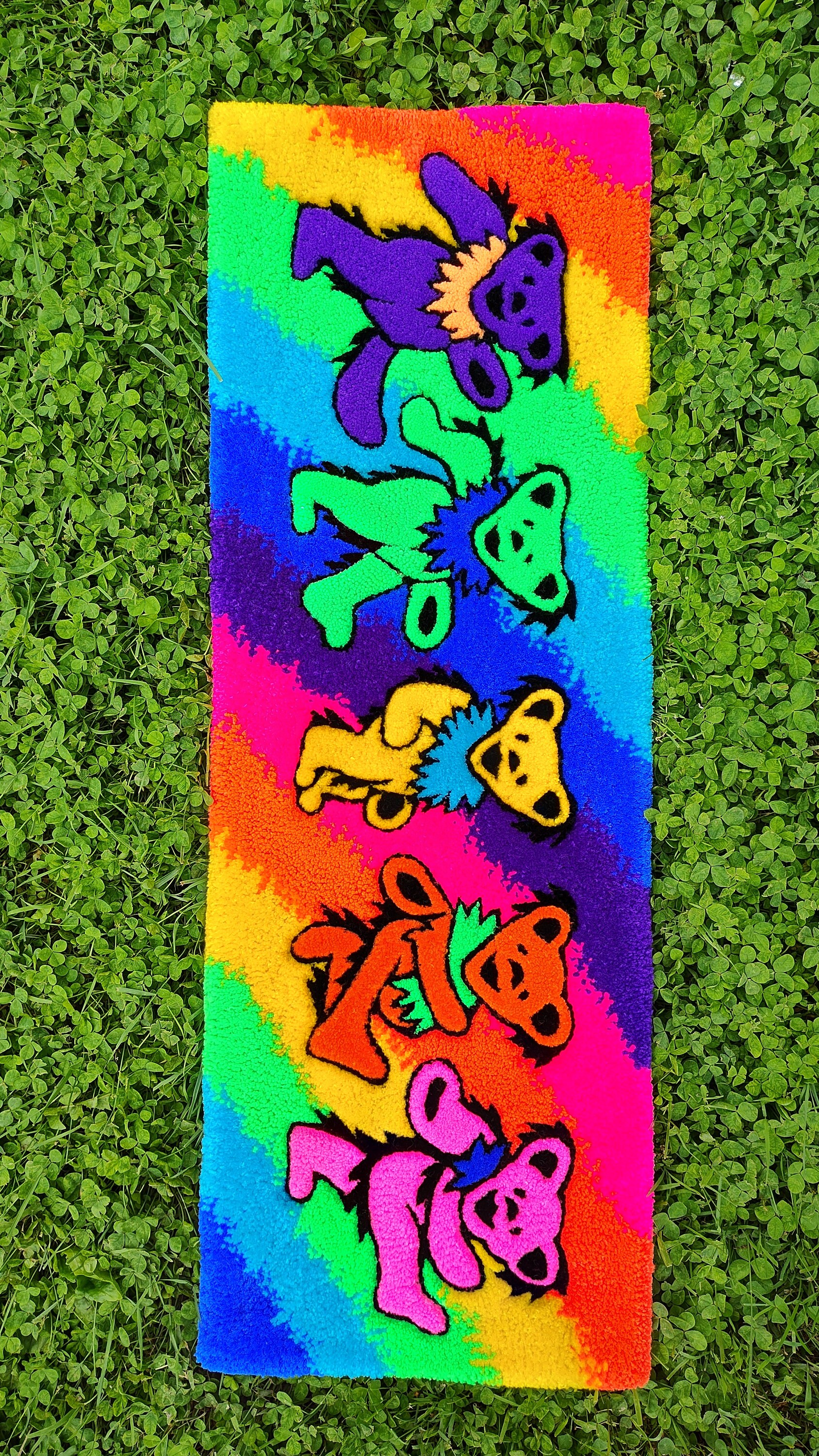 Grateful Dead Carpet, Grateful Dead Style, Rainbow Bears, Studio Carpet ...