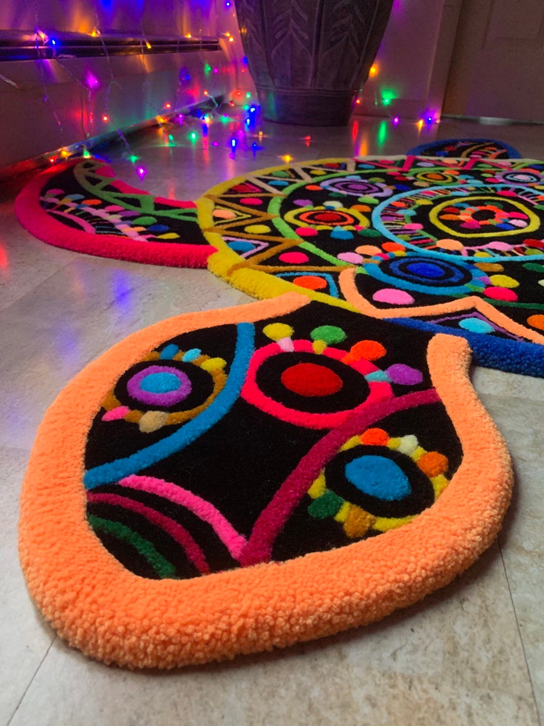 Turtle Rug Meditation Turtle Rug Rainbow Carpet Rainbow Turtle Rug ...