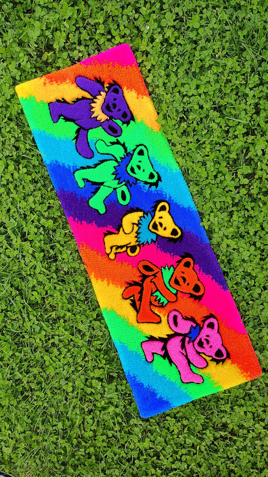 Grateful Dead Carpet, Grateful Dead Style, Rainbow Bears, Studio Carpet ...