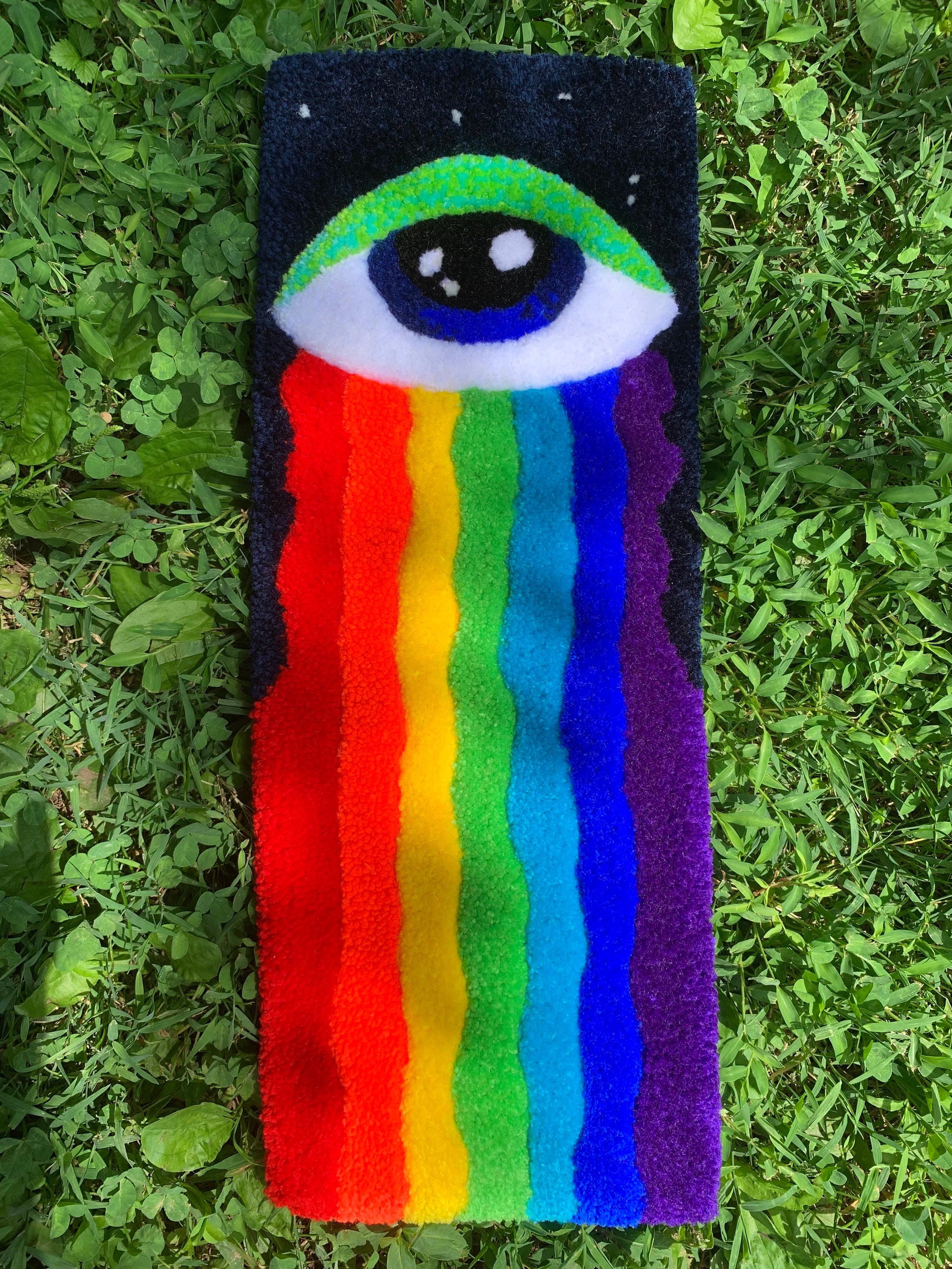 Fluffy Keyboard Rug Eye Rug Rainbow Keyboard Pad Rainbow Rug Eye Carpet ...