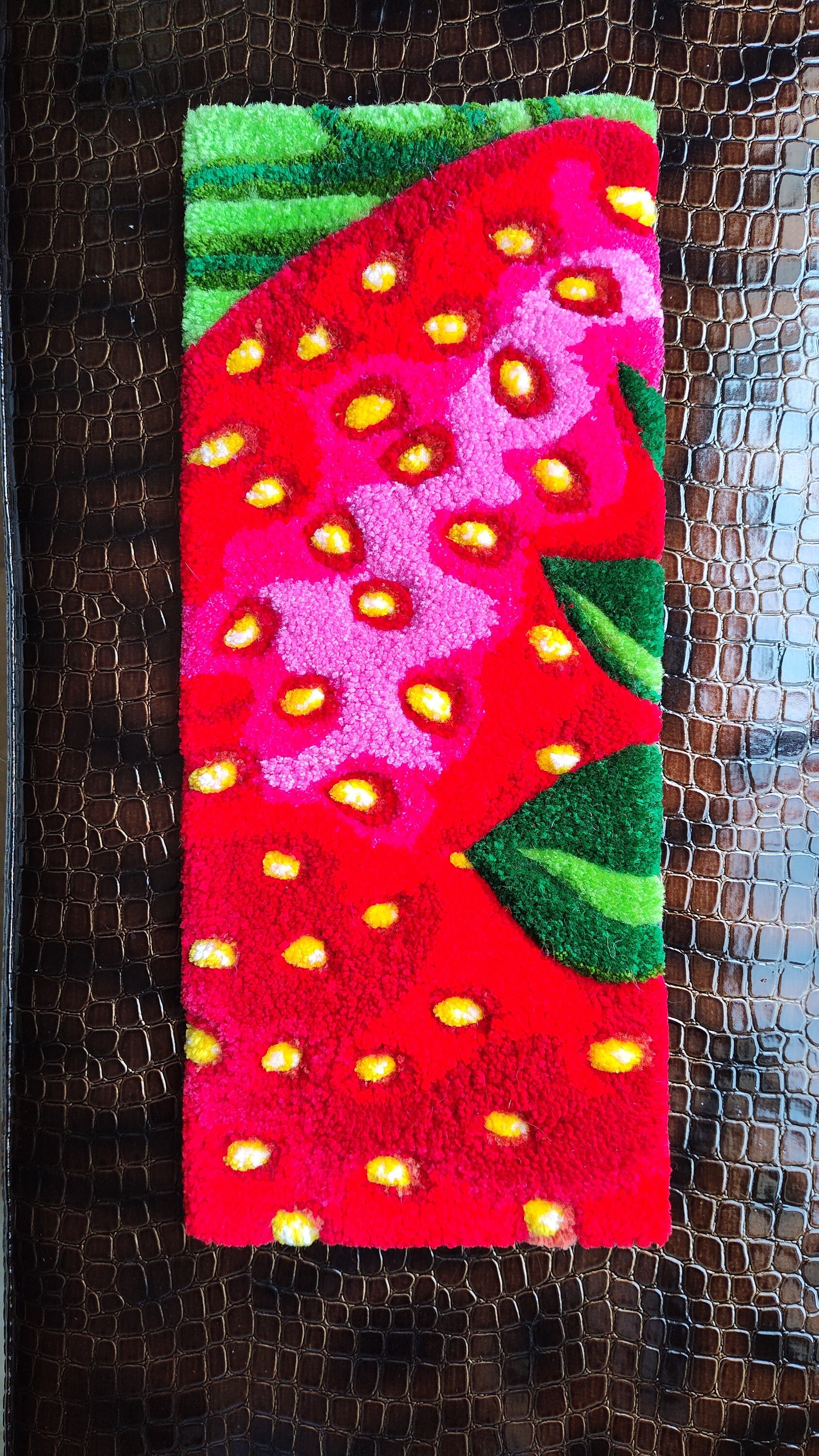 Keyboard Mat Strawberry Fluffy Strawberry Keyboard Mat Tufted Keyboard ...