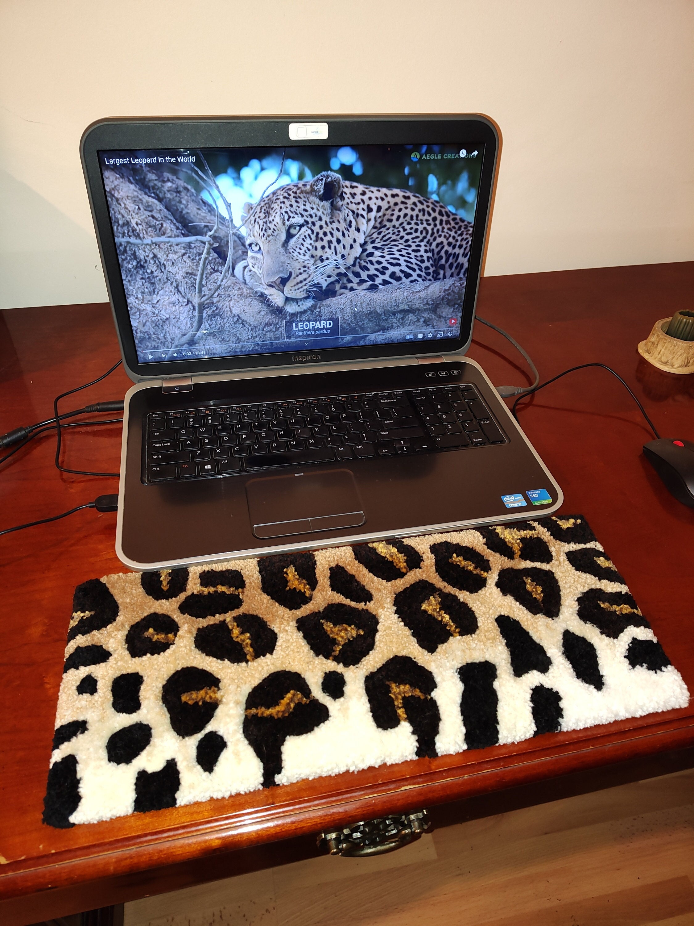 Leopard Mat, Leopard Pattern Mat, Leopard Fur Mat, Animal Decor Mat ...