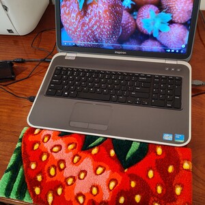Keyboard Mat Strawberry Fluffy Strawberry Keyboard Mat Tufted Keyboard ...