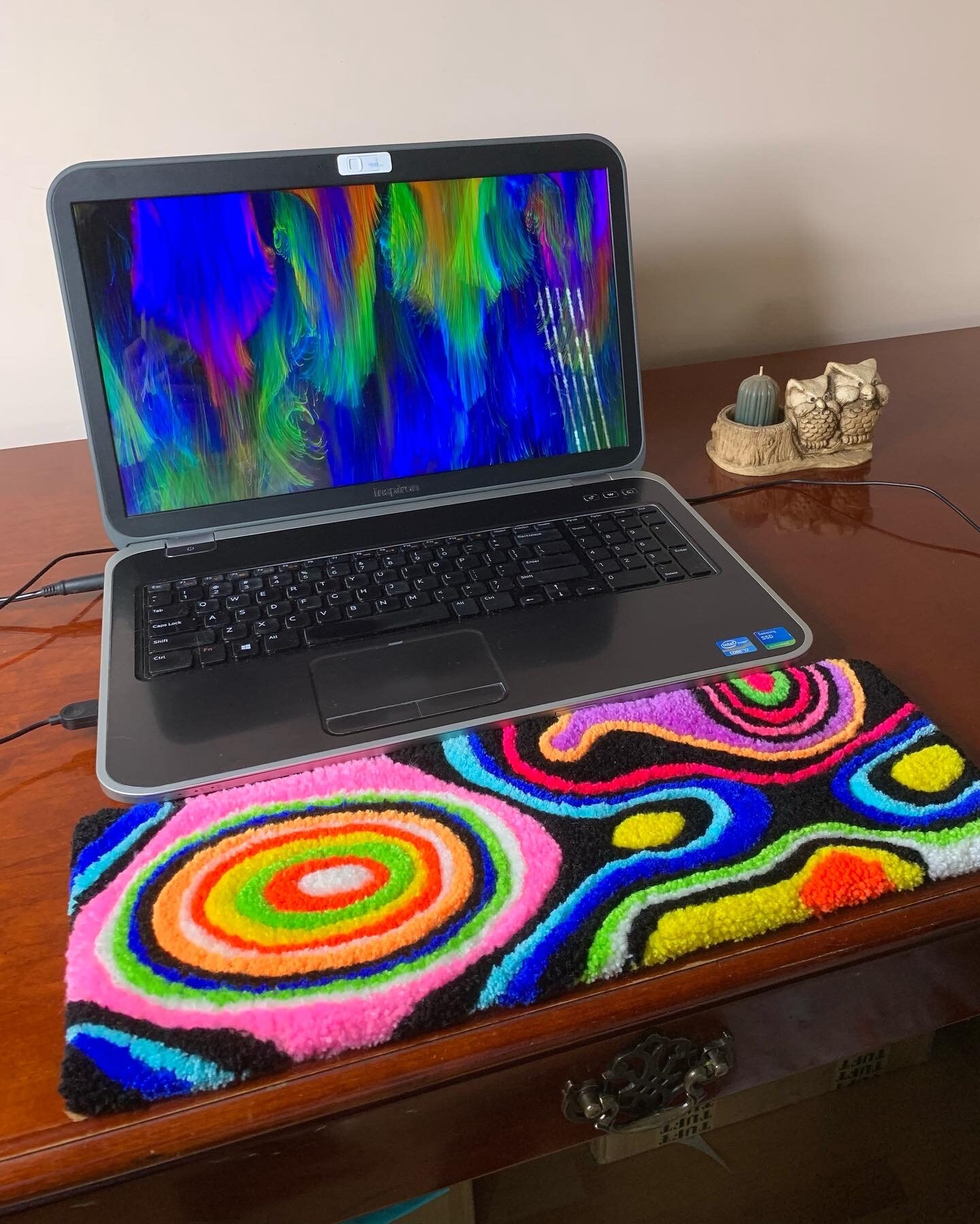 Keyboard Rug Fluffy Keyboard Rug Rainbow Keyboard Pad Rainbow Rug ...