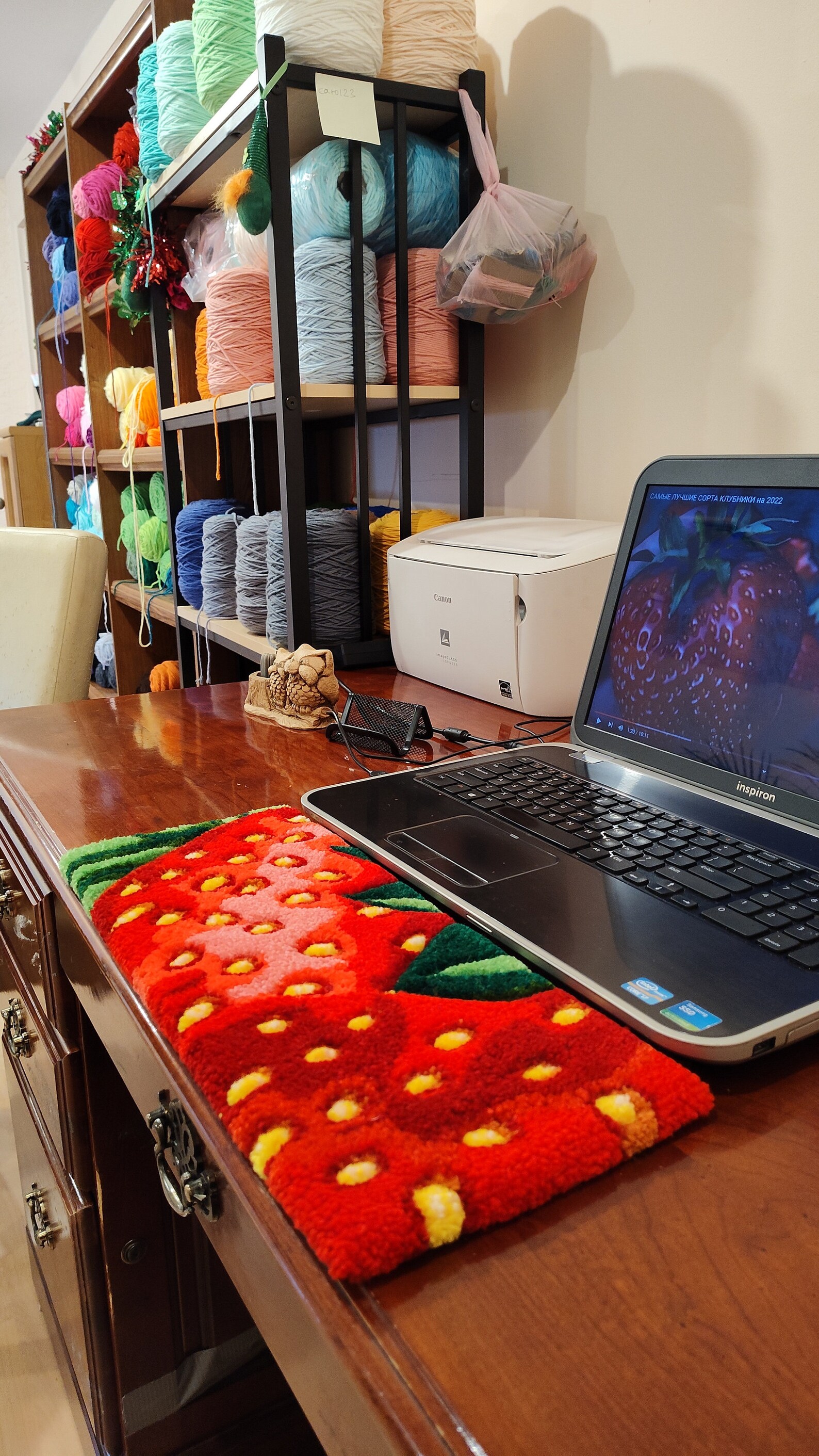Keyboard Mat Strawberry Fluffy Strawberry Keyboard Mat Tufted Keyboard ...