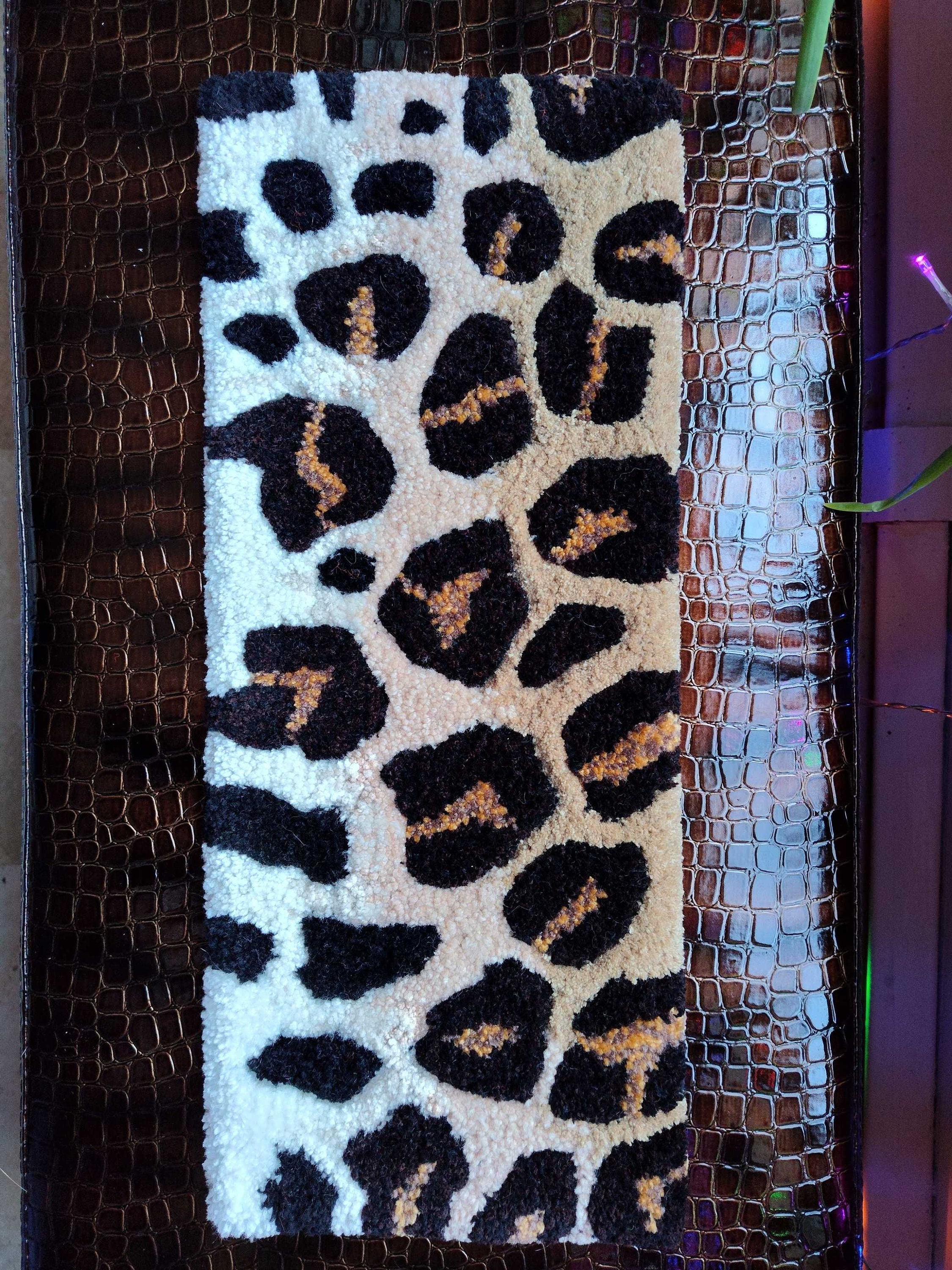 Leopard Mat, Leopard Pattern Mat, Leopard Fur Mat, Animal Decor Mat ...