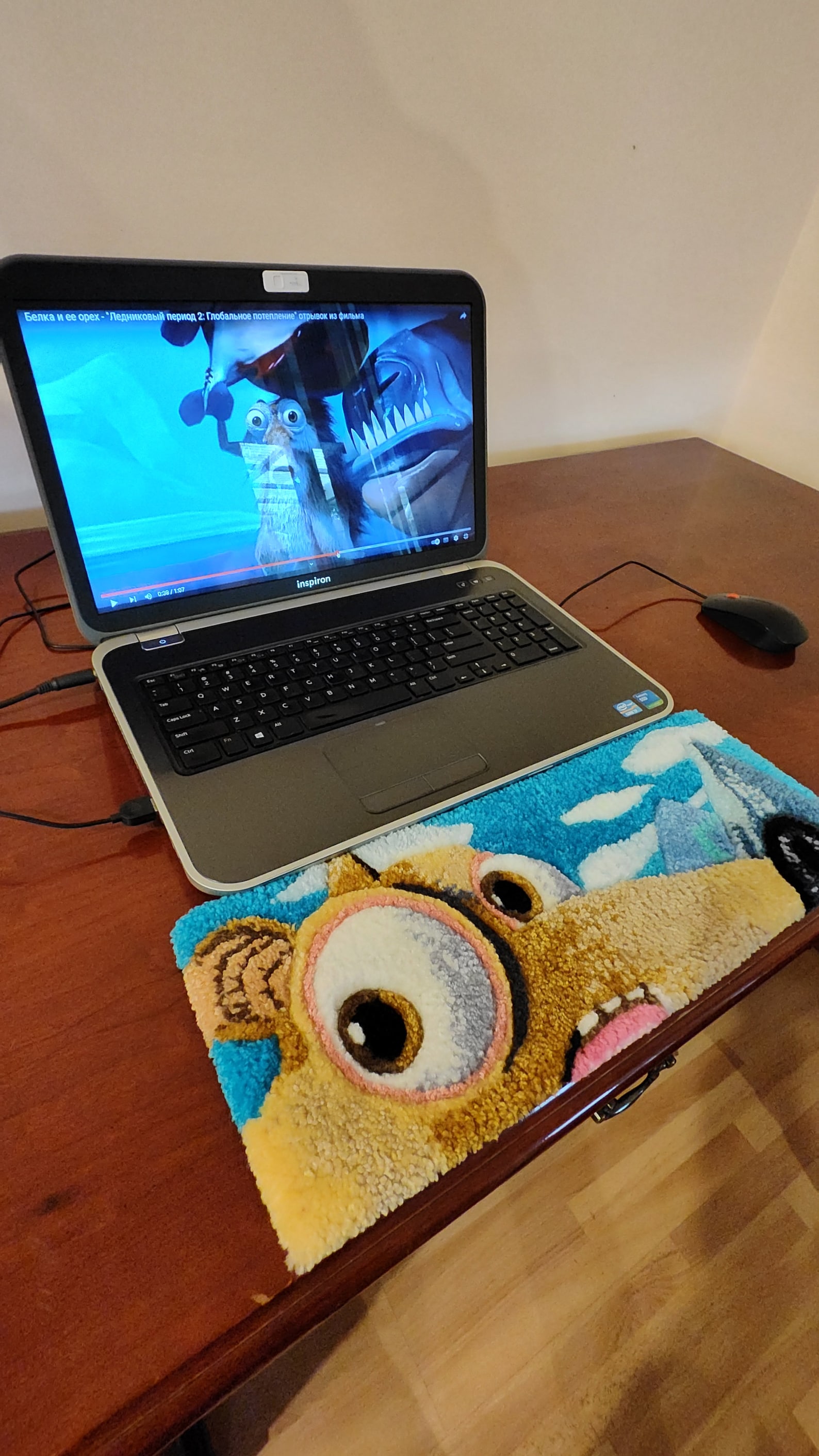 Fluffy Squirrel Ice Age Keyboard Mat, Fluffy Squirrel Mat, Hand Mat ...