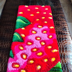 Keyboard Mat Strawberry Fluffy Strawberry Keyboard Mat Tufted Keyboard ...