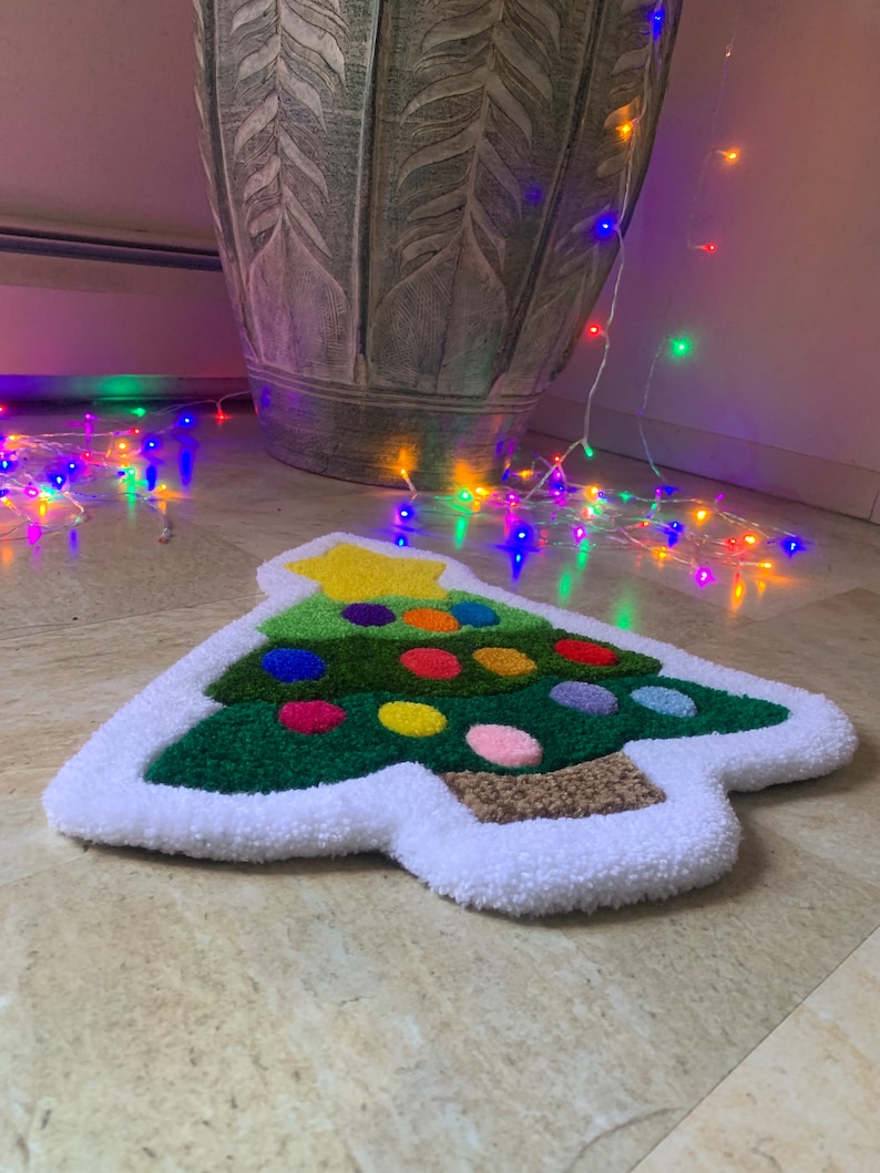 Christmas Tree Rug Christmas Kids Rug Tufted Carpet Carpet for Home ...