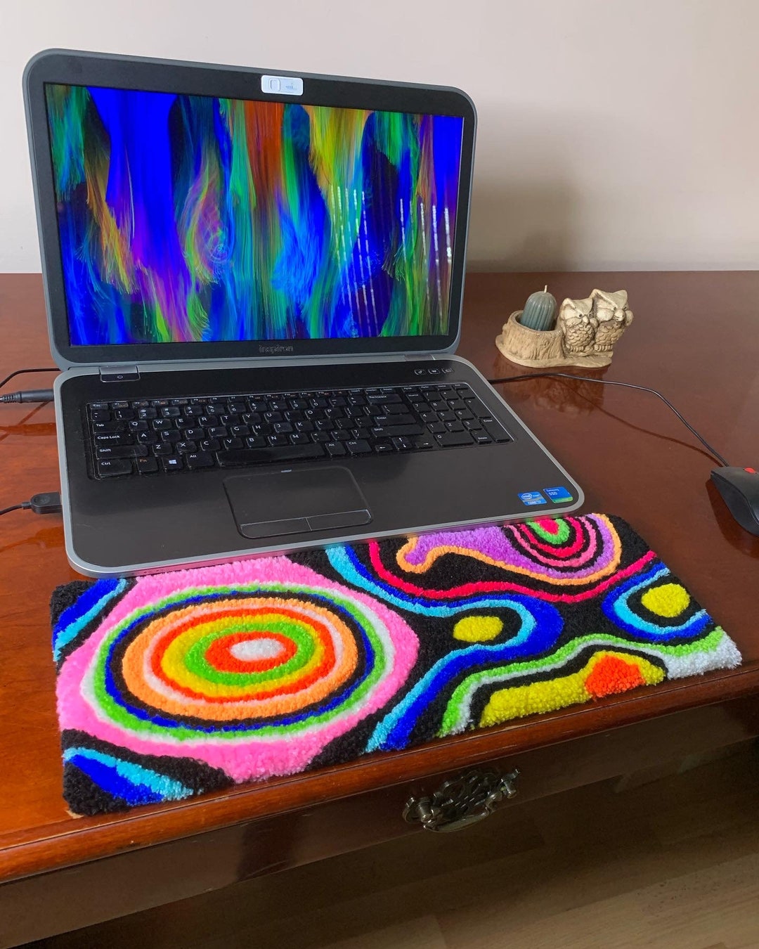 Keyboard Rug Fluffy Keyboard Rug Rainbow Keyboard Pad Rainbow Rug ...