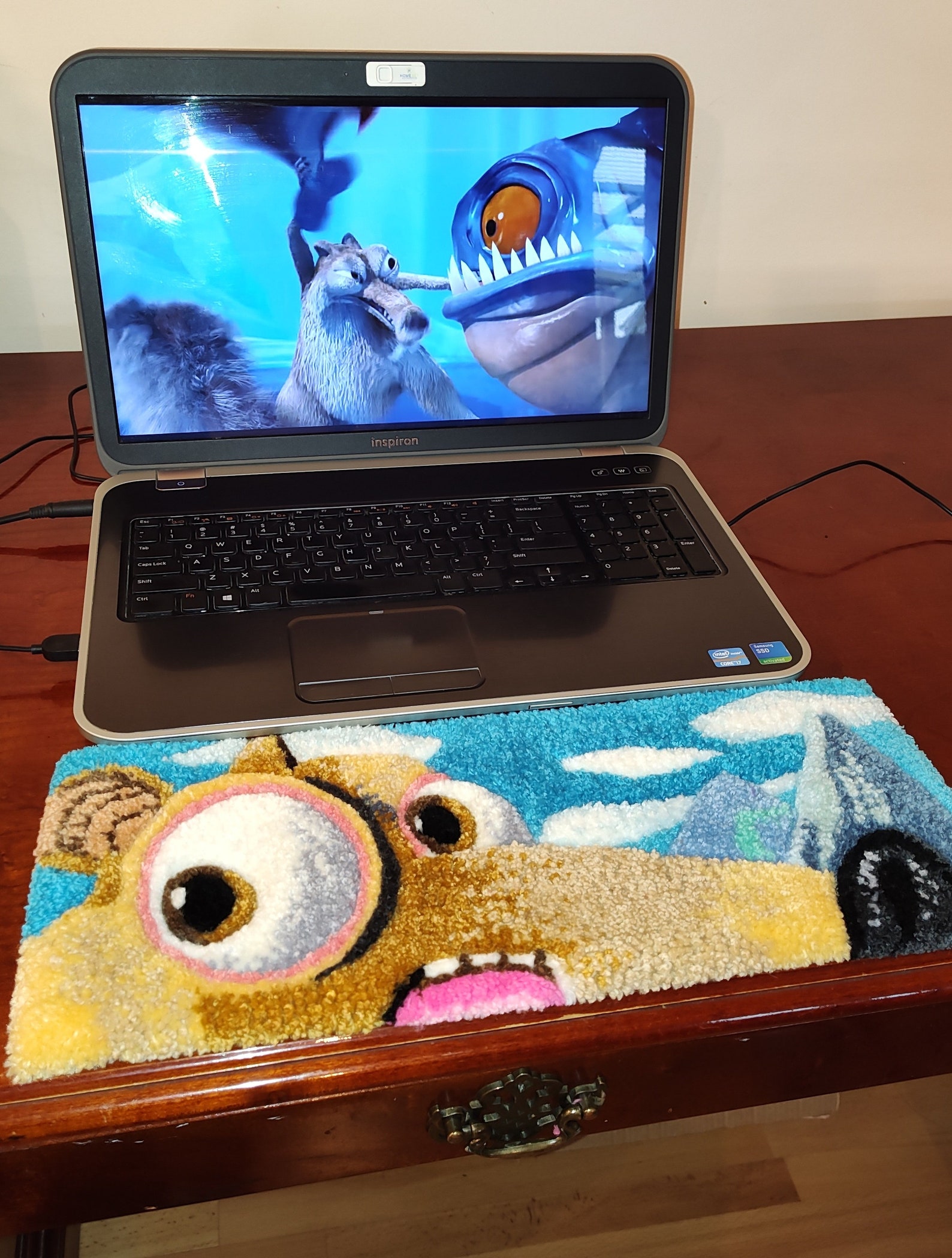 Fluffy Squirrel Ice Age Keyboard Mat, Fluffy Squirrel Mat, Hand Mat ...