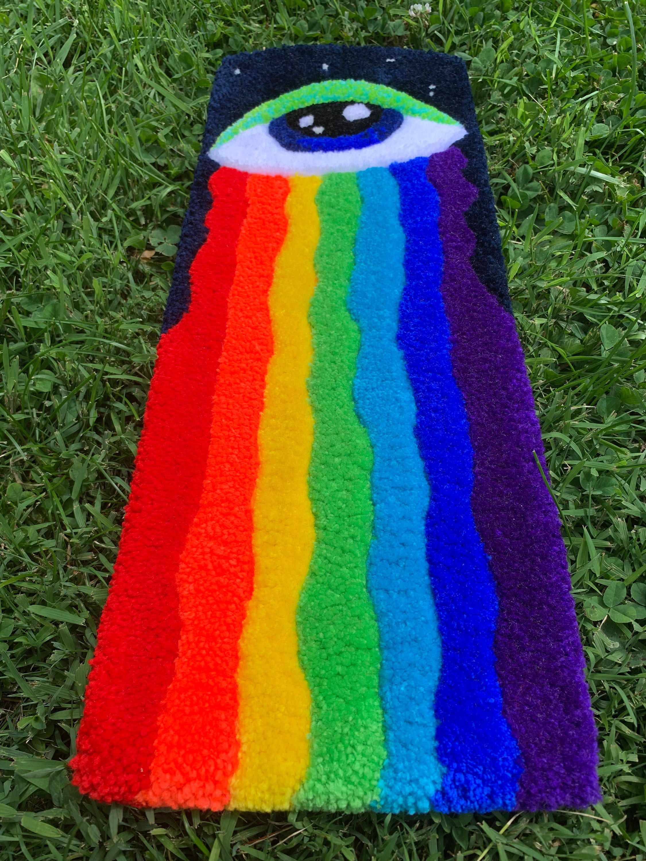 Fluffy Keyboard Rug Eye Rug Rainbow Keyboard Pad Rainbow Rug Eye Carpet ...