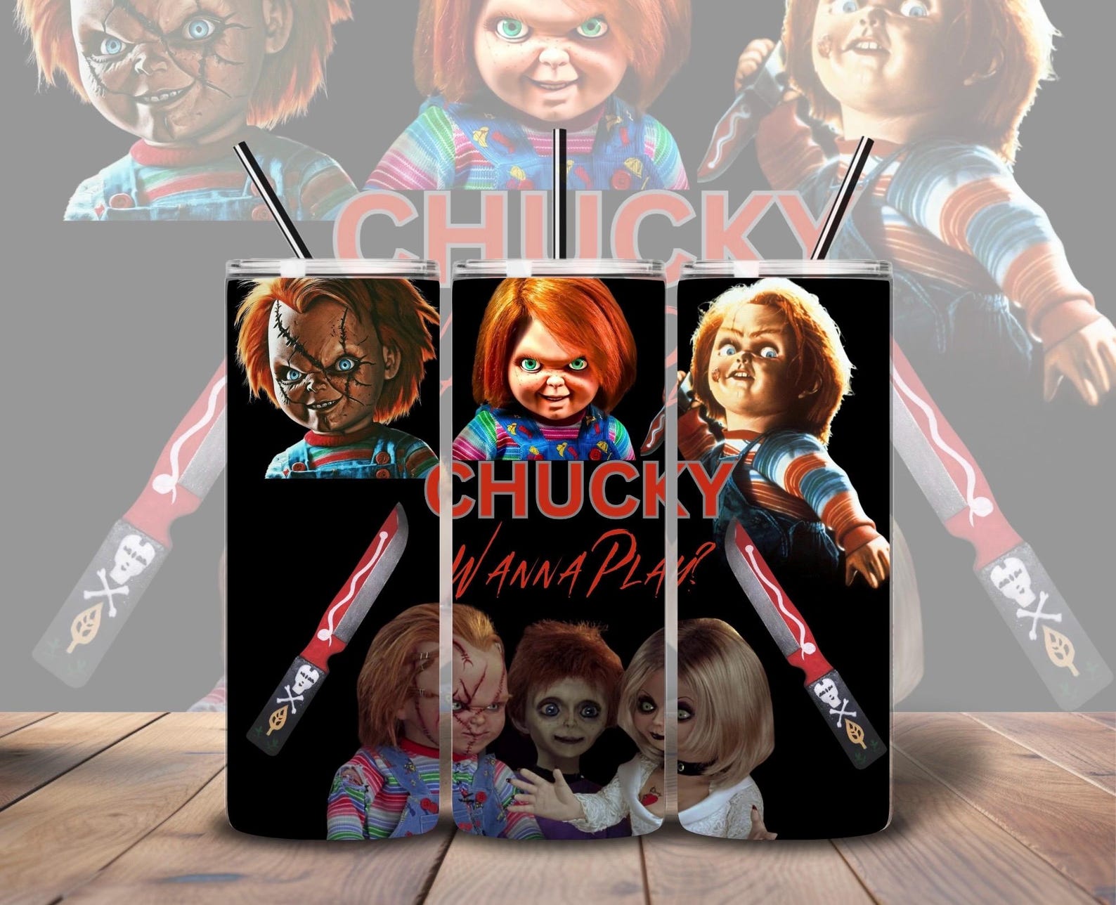 Chucky Inspired Tumbler PNG WRAP ONLY - Etsy