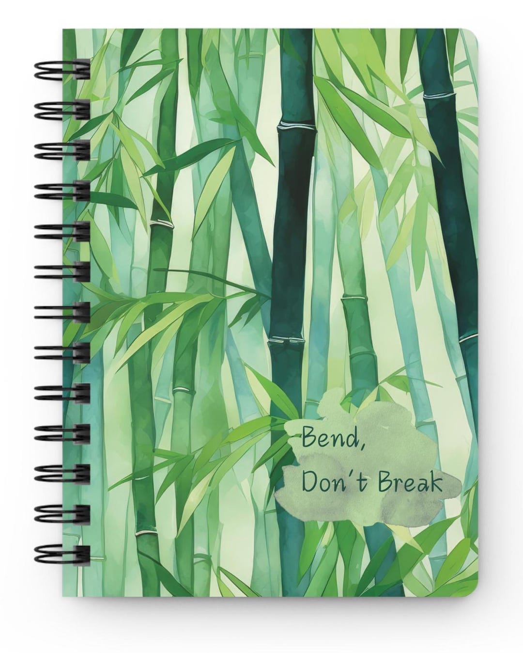 Bamboo Print Spiral Bound Journal, Inspirational, Motivation ...