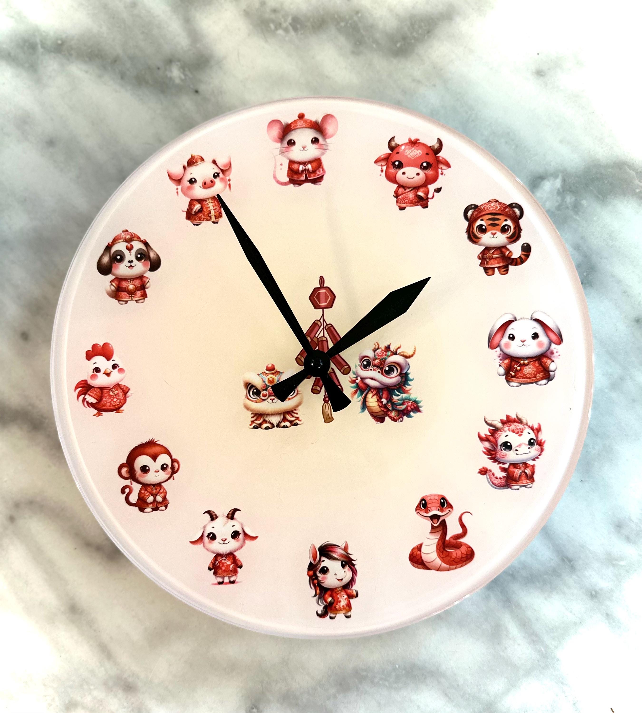 Lunar Zodiac Wall Clock: Celestial Astrology Art, Modern Horoscope ...