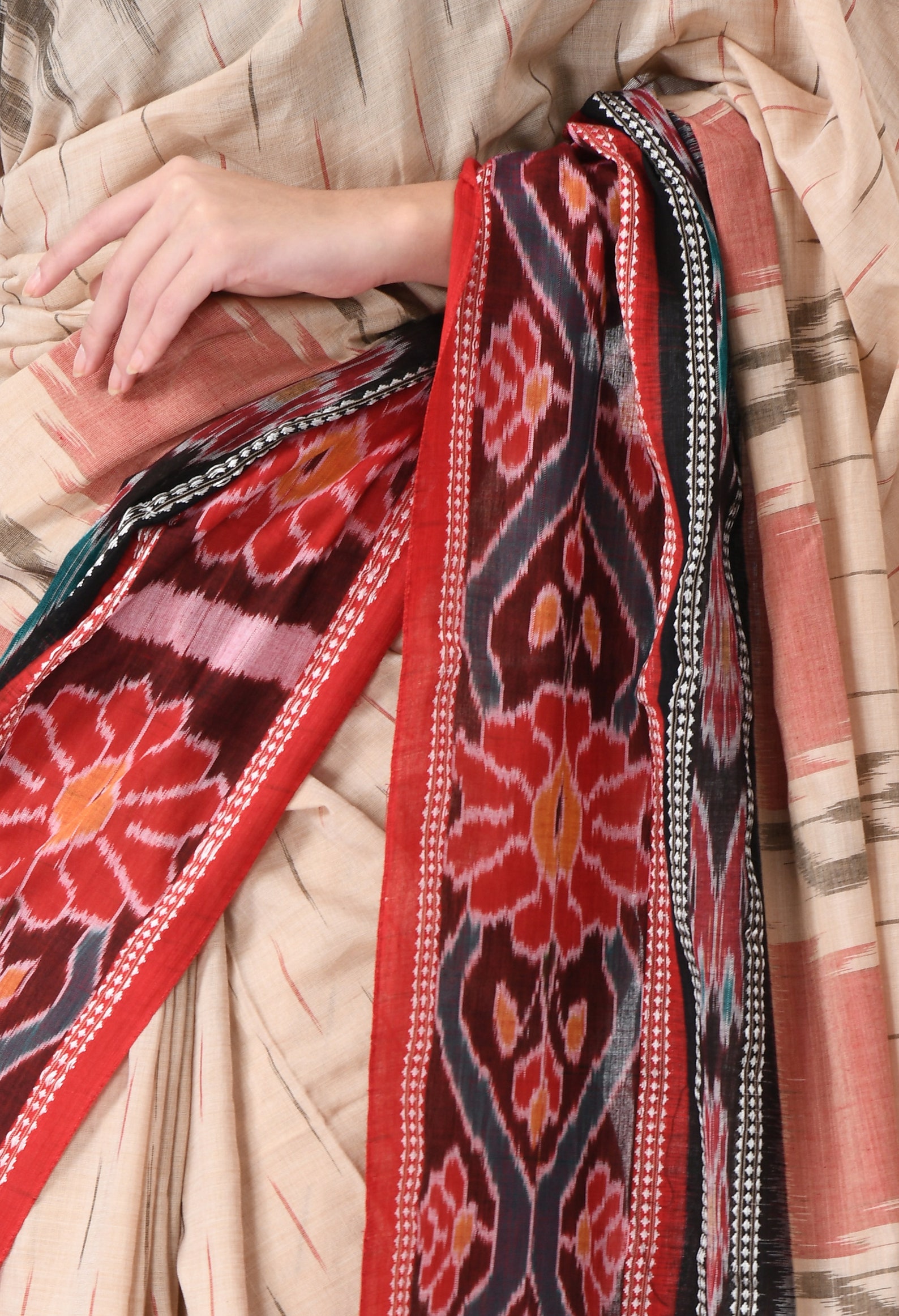 Buy Sambalpuri Ikkat Cotton Handloom Scot Dali Saree Gift for Her ...