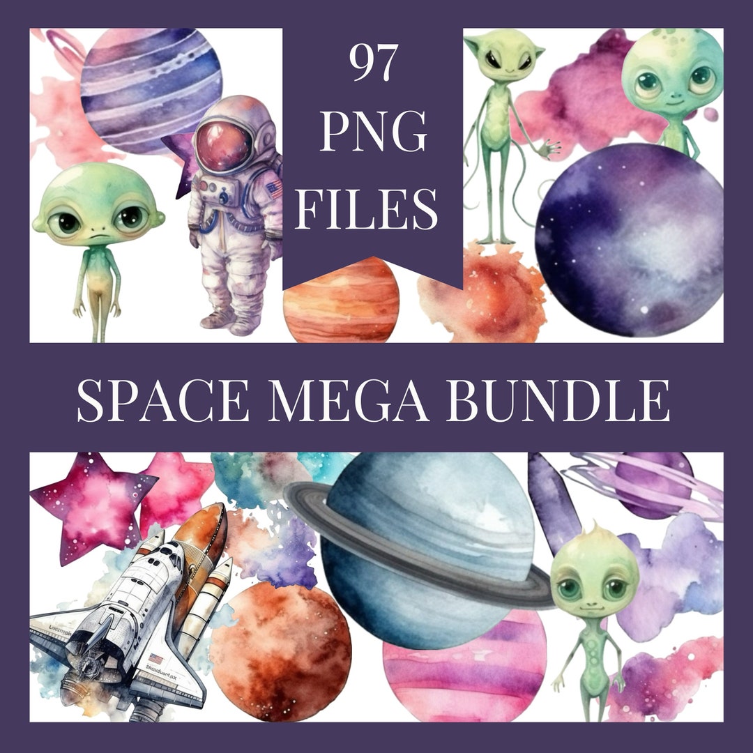 Space Bundle Clipart Space PNG Bundle Space Graphics Space Digital ...