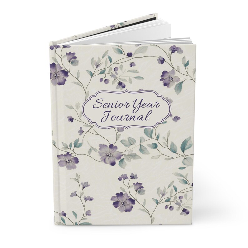 Customizable Floral Hardcover Journal Personalized Diary With Printed ...