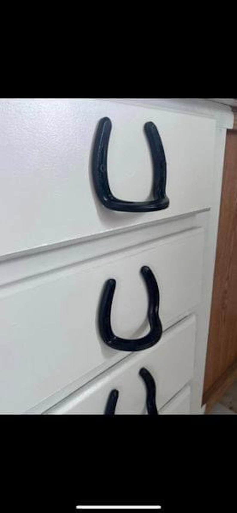 Horseshoe Drawer Pull - Etsy
