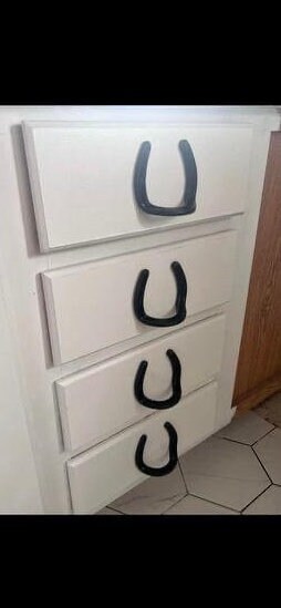 Horseshoe Drawer Pull - Etsy