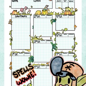 Frog Pond: Dnd 5e Character Sheet - Etsy