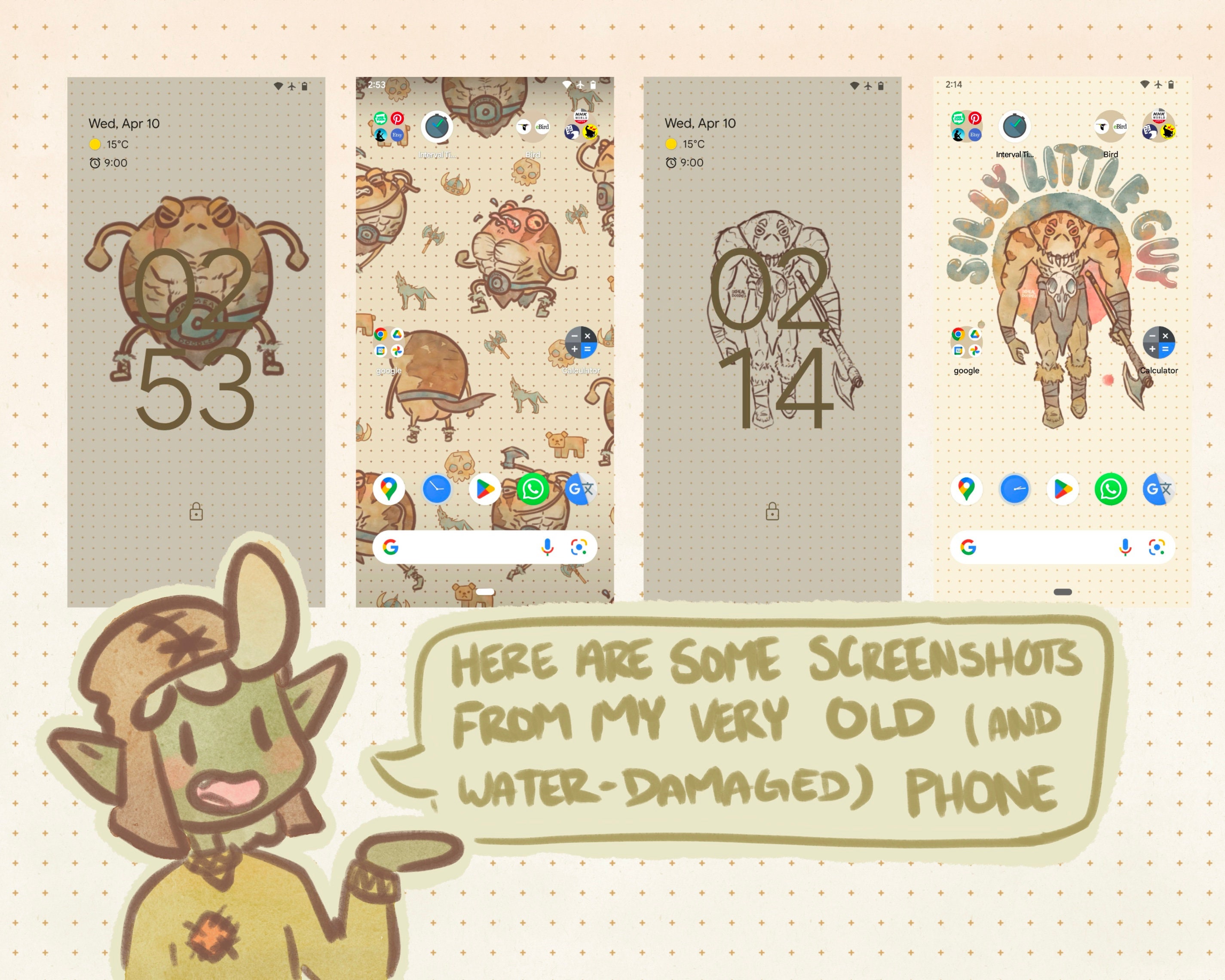 Frog Barbarian Wallpaper Bundle - Etsy